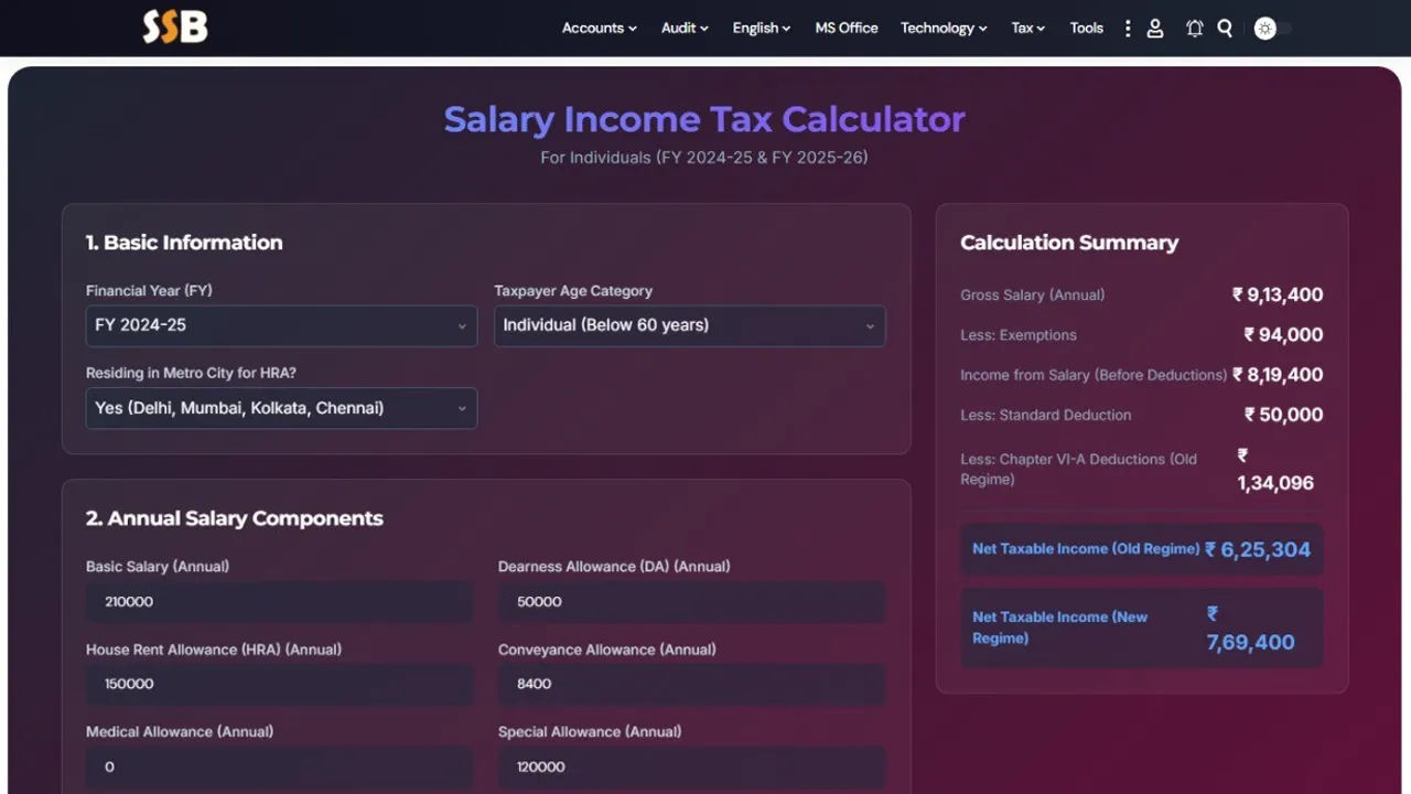 Old vs. New Tax Regime: The Ultimate Calculator to Maximize Your Salary ...